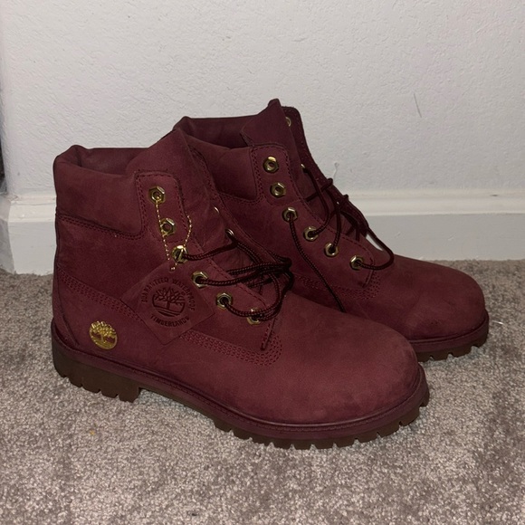 Timberland | Shoes | Maroon Timberland Boots | Poshmark